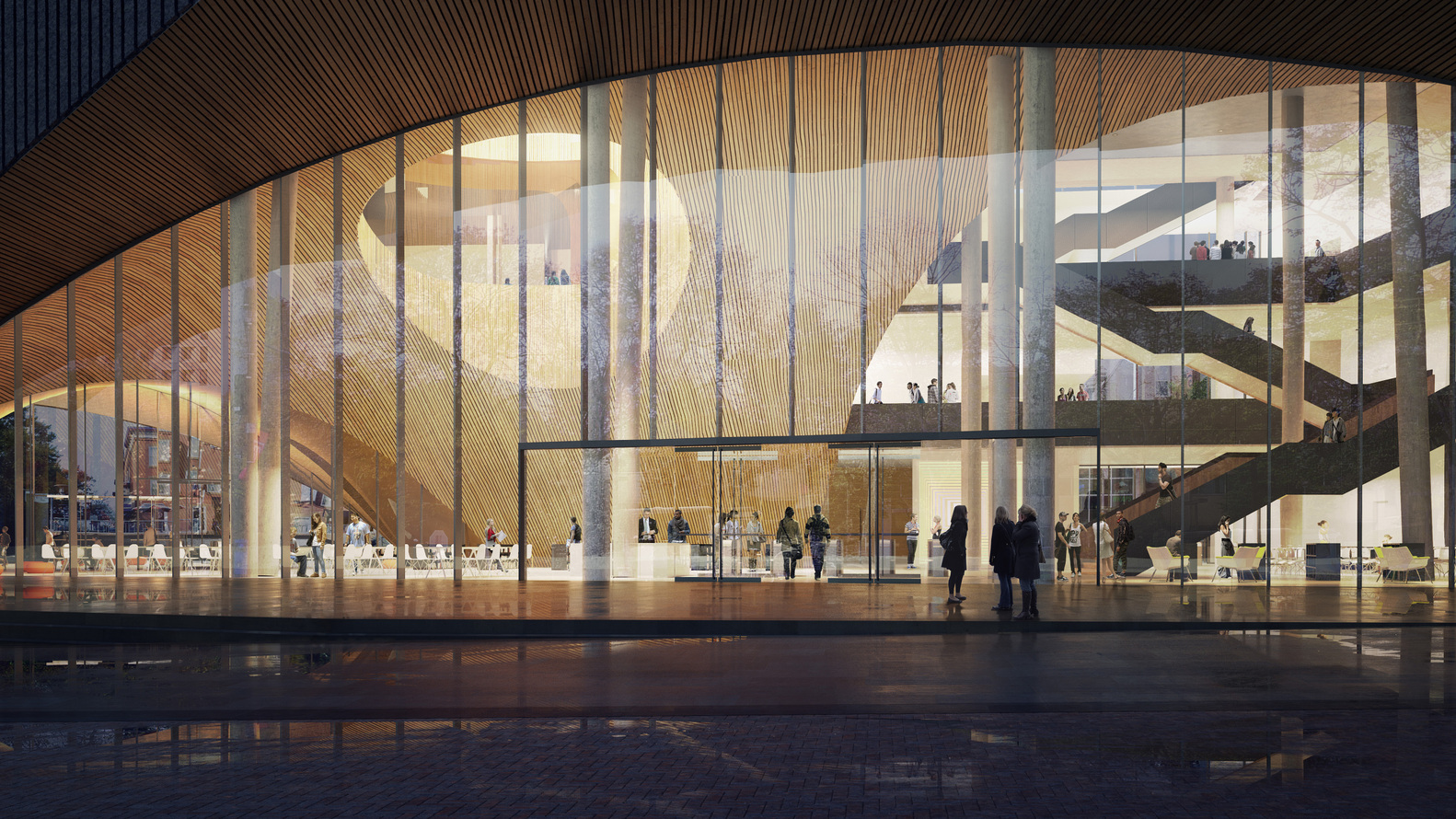 Temple University library by Snøhetta - Archiscene - Your Daily ...