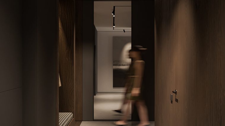 Graphite Apartment by Bezmirno Architects - Archiscene