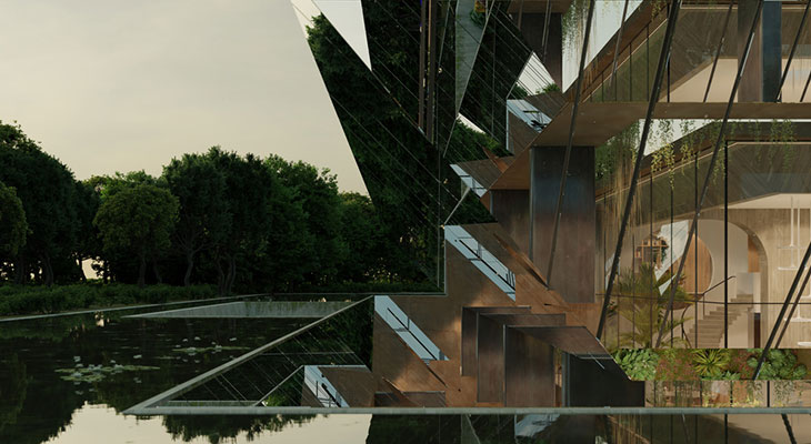 Periscope House by Claerhout-Van Biervliet Architects