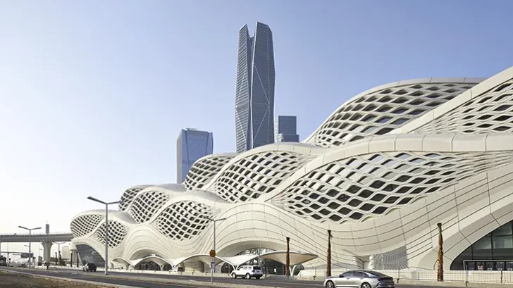 Riyadh's KAFD Metro Station opened on Sunday, December 1st