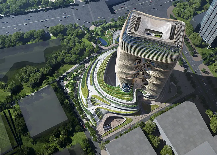 ZHA, Yidan Centre, Render by Atchain (6) - Archiscene - Your Daily ...